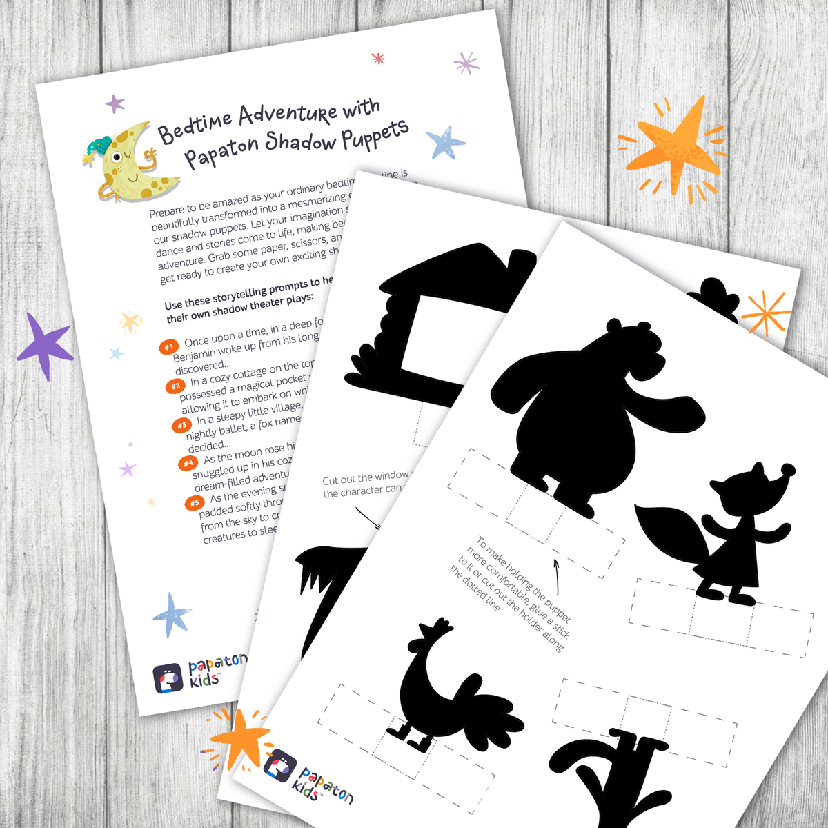 Free Bedtime Shadow Stories Printable - Papaton Shadow Theater ...